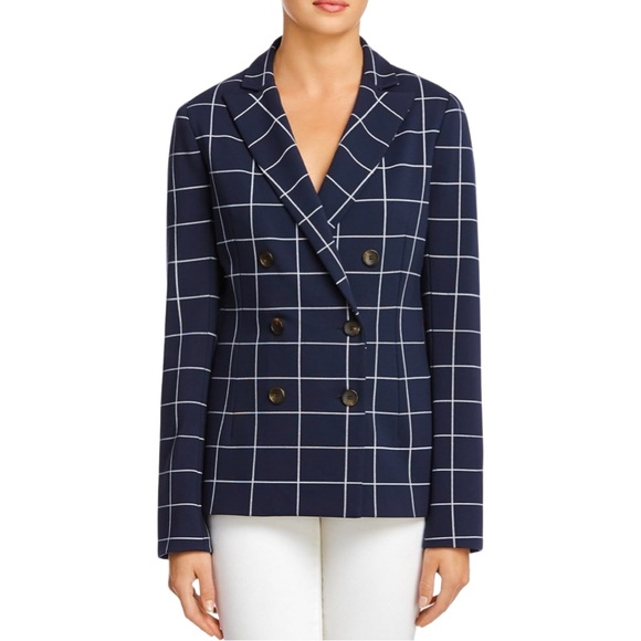 Bailey 44 | Jackets & Coats | Bailey 44 Navy Window Pane Double ...